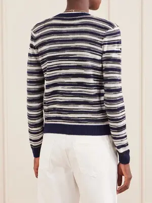 Missoni Striped Cashmere And Wool-blend Cardigan