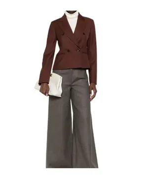 Max Mara Long-sleeve Blazer With Lapel Collar - No