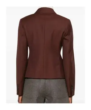 Max Mara Long-sleeve Blazer With Lapel Collar