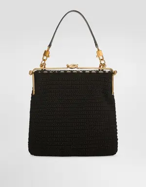 Dolce & Gabbana Dina Shoulder And Crossbody Bag In Crochet Cotton