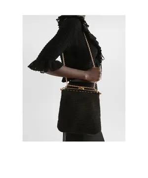 Dolce & Gabbana Dina Shoulder And Crossbody Bag In Crochet Cotton