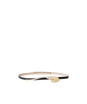 Carolina Herrera Calla Lily Embellished Leather Belt