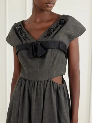 Simone Rocha Gathered Prince Midi Dress