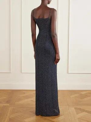 Missoni Long Viscose Lamé Dress With Hood