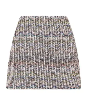 Missoni Striped Metallic Crochet-knit Mini Skirt - No