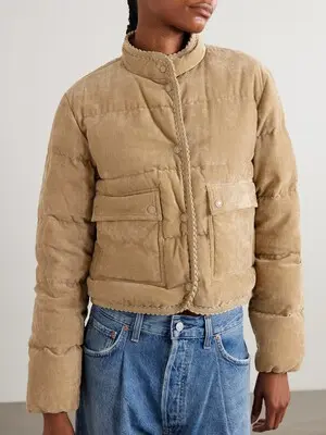 Moncler Essarts Ricrac-trimmed Quilted Down Jacket