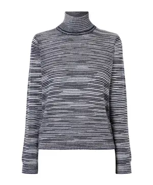 Missoni Striped Cashmere And Wool-blend Turtleneck Sweater - No