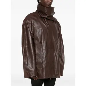 Sportmax Long-sleeve Leather Jacket