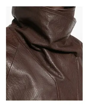 Sportmax Long-sleeve Leather Jacket