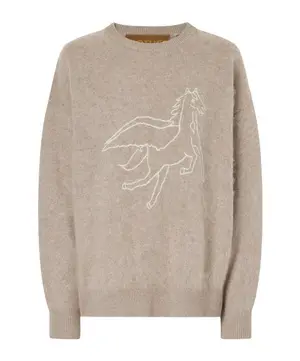 MOTHER Cashmere And Wool-blend Sweater - Nude
