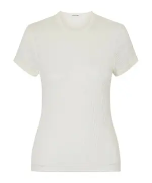 MOTHER Ribbed Cotton-jersey T-shirt - No