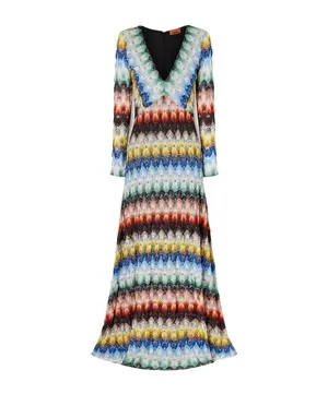 Missoni Striped Metallic Crochet-knit Maxi Dress - No