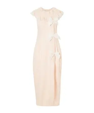 Alessandra Rich Silk-jacquard Midi Dress - Pink
