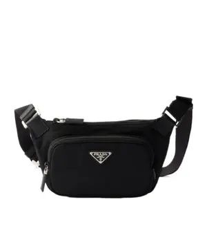 Prada Re-nylon And Saffiano Leather Shoulder Bag