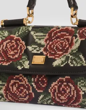 Dolce & Gabbana Mini My Sicily Floral-print Leather Handbag