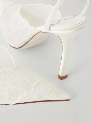 JIMMY CHOO Flower Lace High Heels