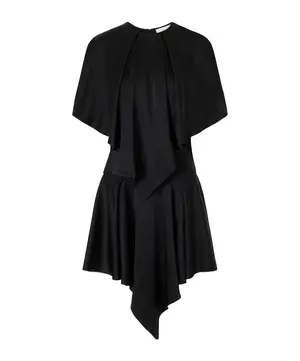 Stella McCartney Gathered Satin Mini Dress - No