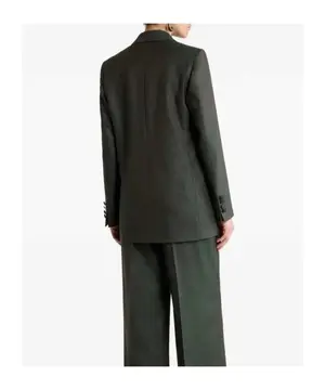Etro Double-breasted Wool Jacquard Jacket With Paisley Motif