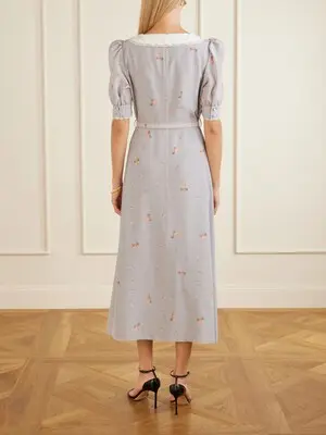 Alessandra Rich Chine Midi Dress