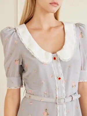 Alessandra Rich Chine Midi Dress