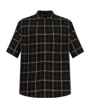 SONG FOR THE MUTE Plaid Short-sleeved Shirt