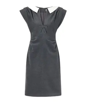 SHUSHU/TONG Gathered Wool-blend Midi Dress - No