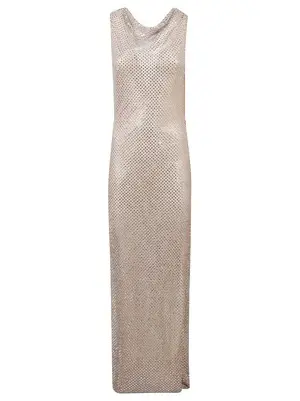 SELF-PORTRAIT Simple Sequin Maxi Dress