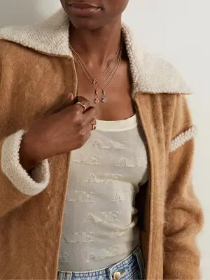MELISSA JOY MANNING 14-karat Recycled Gold Diamond Necklace