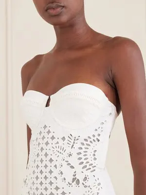 Zimmermann Indra Embroidered Swimsuit
