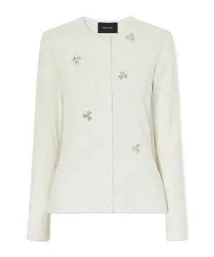 Simone Rocha Embellished Cotton Cardigan - No