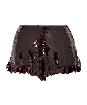 Simone Rocha Sequined Tulle Mini Shorts - No