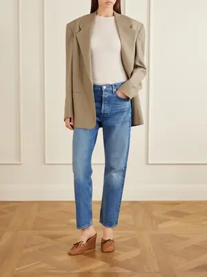 MARYAM NASSIR ZADEH Ballet Leather Wedge Mules
