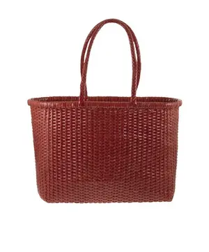 Dragon Diffusion B Weave Big Shoulder Bag - Red