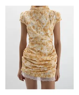 Magda Butrym Fitted Draped Mini Dress