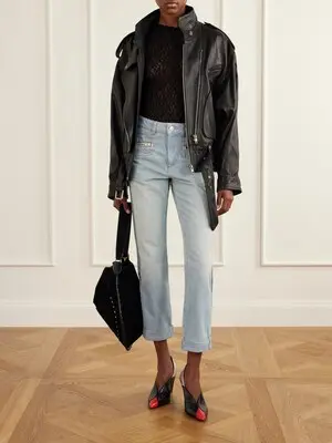 Isabel Marant Étoile Cropped Mid-rise Straight-leg Jeans
