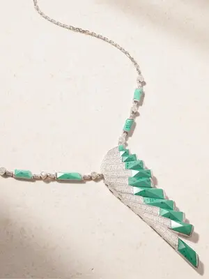 GARRARD 18-karat White Gold Diamond Necklace