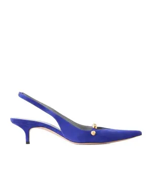 Balenciaga M City Slingback Heeled Pumps - Blue