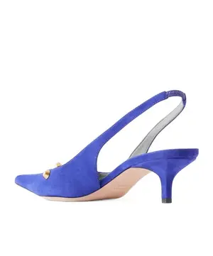 Balenciaga M City Slingback Heeled Pumps - Blue