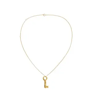 ALIGHIERI The Key Of The Night Gold-plated Necklace - No
