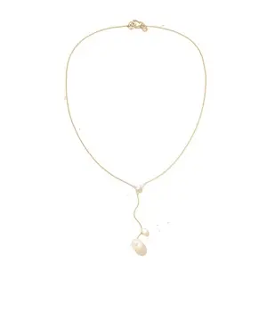 Sophie Bille Brahe Trois Moon 14-karat Recycled Gold Pearl Necklace