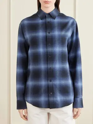 Matteau Checked Cotton-flannel Shirt