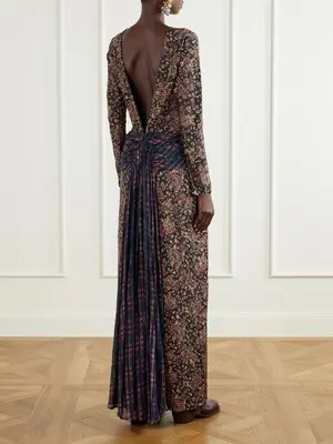 Dries Van Noten Floral-print Crepe Midi Dress