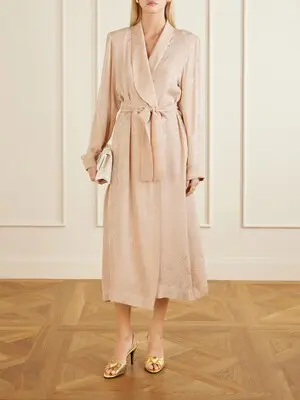 Alessandra Rich Silk-moiré Midi Dress