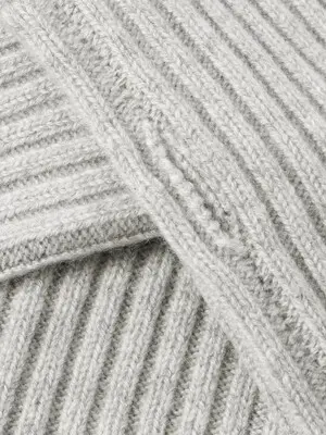 YVES SALOMON Ribbed Cashmere Fingerless Mittens