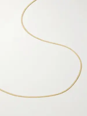 LOREN STEWART Demi Herringbone Gold Necklace