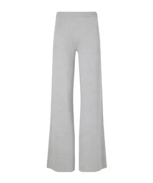 Eterne Cotton And Cashmere-blend Wide-leg Pants - No