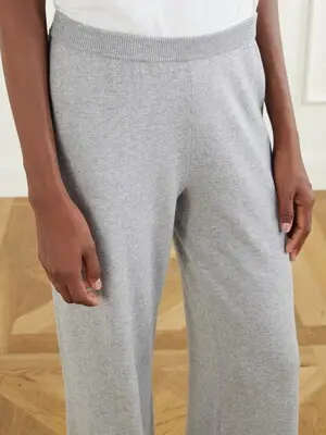 Eterne Cotton And Cashmere-blend Wide-leg Pants