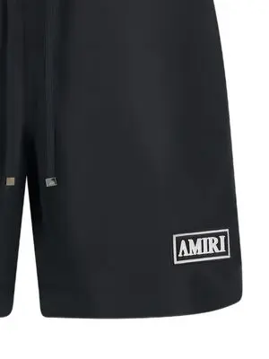Amiri Logo-patch Drawstring Swim Shorts