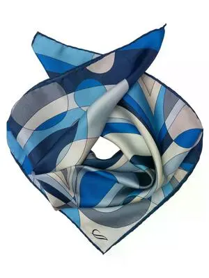 ELIZABETTA Michelle Geometric-print Silk Bandana