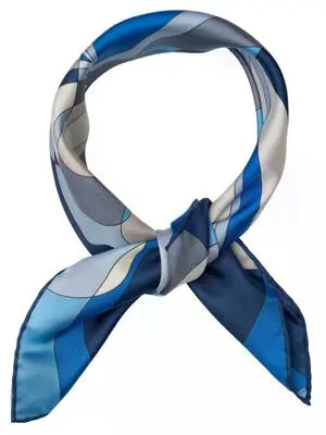 ELIZABETTA Michelle Geometric-print Silk Bandana